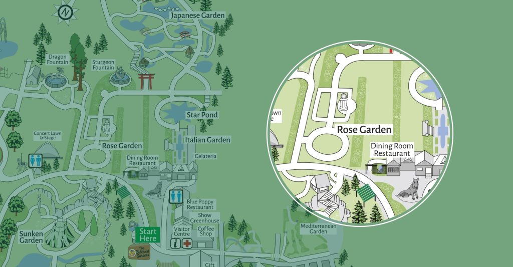 Rose Garden - The Butchart Gardens